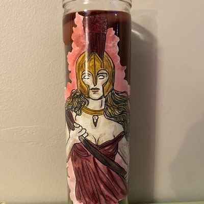 Zeus remastered Light Blue Deity Candle - Etsy