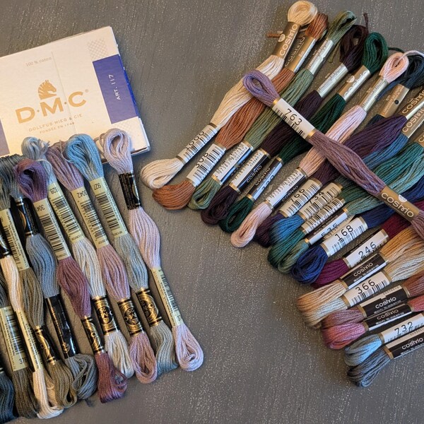 Spring Colors Hand Embroidery Floss Kit, DMC Six-stranded Cotton Thread ...