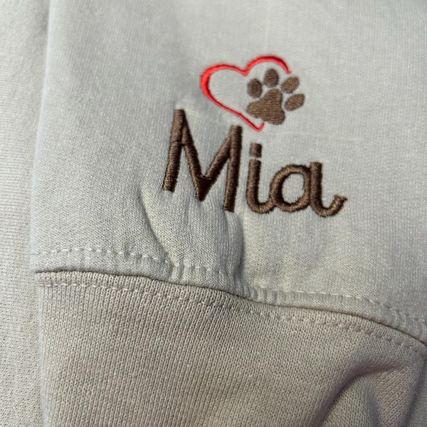 Paw With Heart Embroidery Design, 5 Sizes, Paw Dog Machine Embroidery ...
