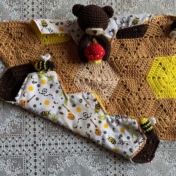 CROCHET PATTERN BUNDLE Ted the Bear Crochet Baby Shower Gift Set of ...