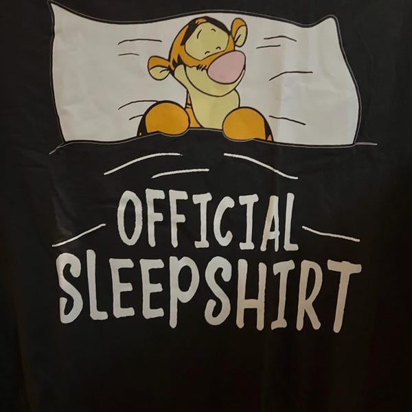 Tigger Official Sleeping Shirt, Tigger Shirts, Winnie the Pooh Shirt ...