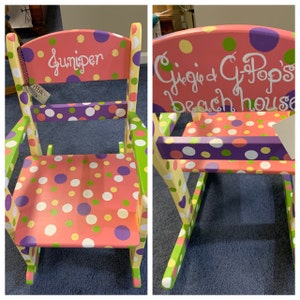 Personalized Child's Rocking Chair: Precious in Pink | Etsy