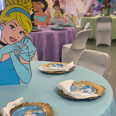 Princess Bust Table Top Decor, Princess Bust Cutouts, Princess Party ...