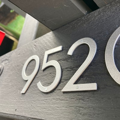 5 Custom Metal Address Numbers Metal House Numbers Street Address ...