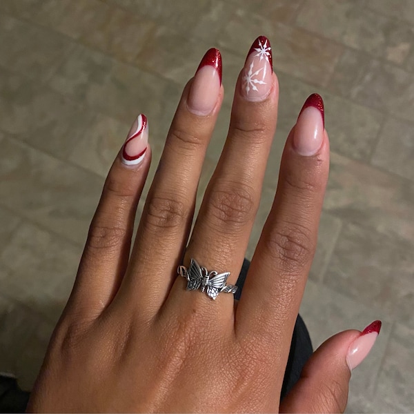 Butterfly Band Ring Solid 925 Sterling Silver Butterfly Ring Statement ...