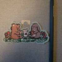 Thunderstorm Vinyl Sticker Cute Rain Clouds Sticker Weather Sticker ...