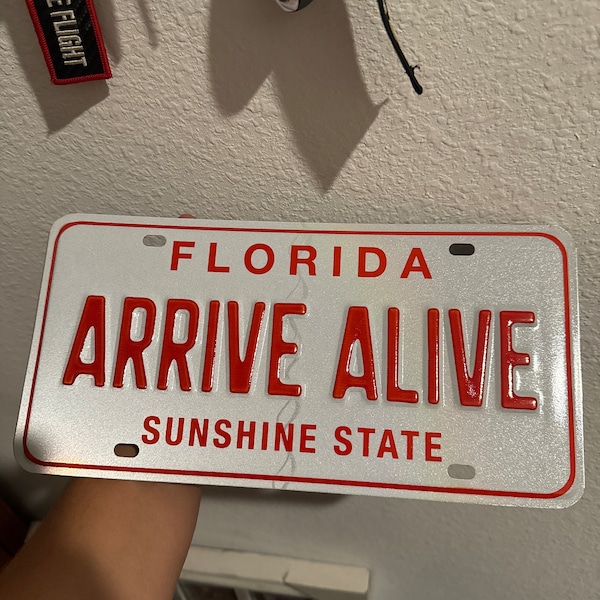 Florida Highway Patrol Green Arrive Alive License Plate FHP State ...