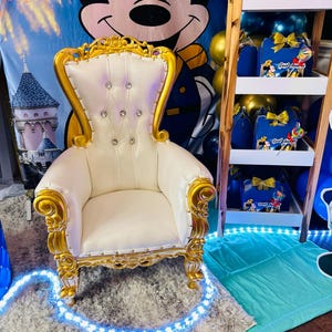 Handcrafted Santa Claus Accented Holiday Style Party Throne Chair - Etsy