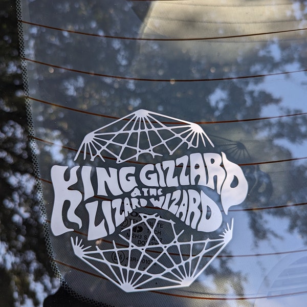 King Gizzard and the Lizard Wizard Fishie Smile DECAL 4x2.8in. - Etsy