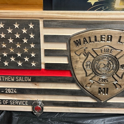 Personalized Firefighter Keepsake Box Firefighter Retirement Gift ...