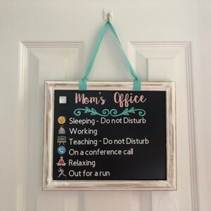 Moms Office Door Sign,sign for Home Office,do Not Disturb Sign,on a ...