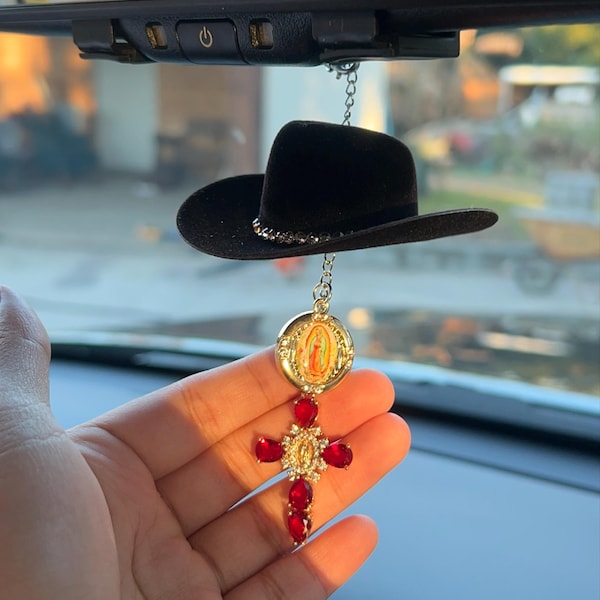 Faith - Cross Car Charm - Western Car Charm -rearview Mirror Decor ...