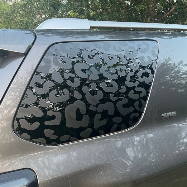 Leopard Cheetah Print Rear Window Decals Fit 2010-2024 Toyota 4runner ...