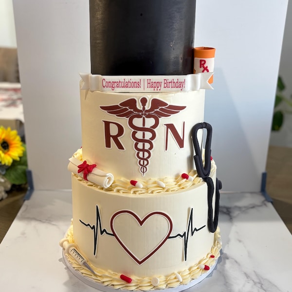 Fondant Banner, Ribbon, and Cake Topper | Cake Decoration for ...