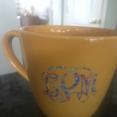 Paisley Monogram Decal, Car Decal, Vinyl Decal, Tumbler Decal, Laptop ...