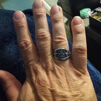 Widows Sons Masonic Ring in Sterling Silver Cigar Band Style - Etsy Canada