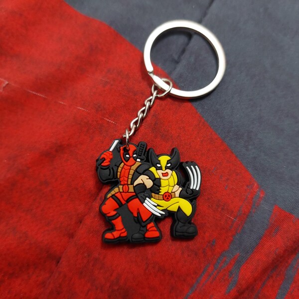 Character Keychain, Deadpool Keychain, Key Holder Accessory, Wolverine ...