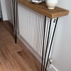 Rustic Console Table With Hairpin Legs, Rustic Hallway Table, Entryway ...