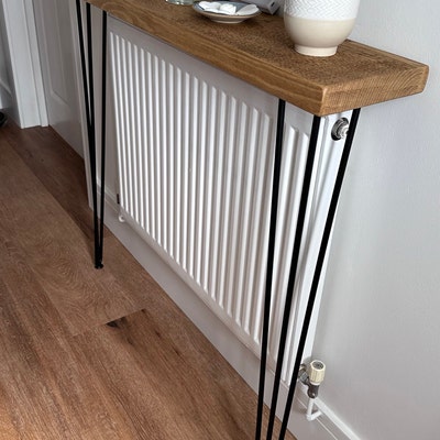 Rustic Console Table With Hairpin Legs, Rustic Hallway Table, Entryway ...