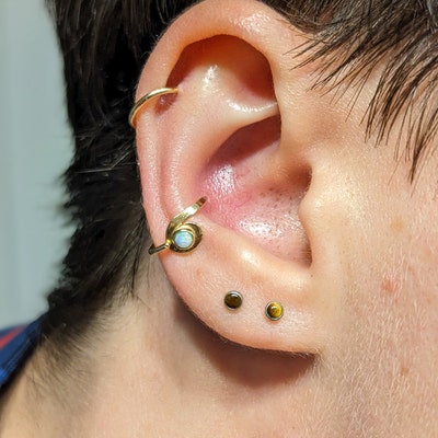 Conch Earring Stud, Conch Piercing Stud, Conch Jewelry Stud, Conch Stud ...