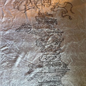 ACOTAR Merch Prythian Map Sarah J Maas Velaris Poster Booktok Feyre ...