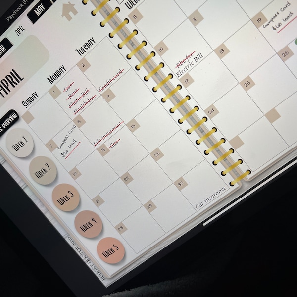 Weekly Budget Planner Book Budget Spreadsheet Cash Envelopes Cash ...