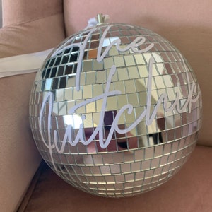 Personalised Disco Ball 20cm Party & Wedding Decor Unique - Etsy