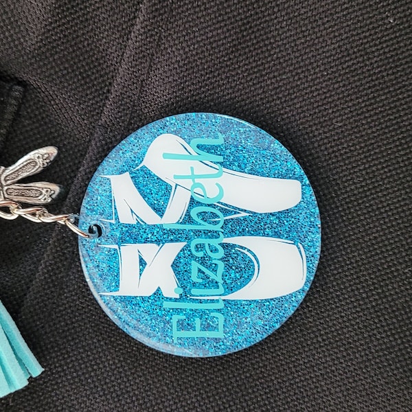 Personalized Ballet Keychains, Ballet Dancer, Ballerina Keychain ...