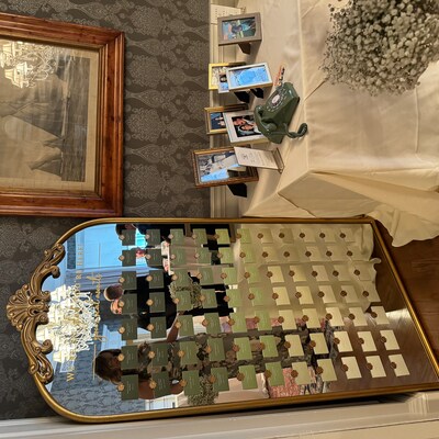 Wavy Edge Solid Color Light Yellow Wedding Menu Printed Menu Cards ...