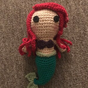 PDF: Ariel Mermaid Inspired Amigurumi Doll Crochet Pattern - Etsy