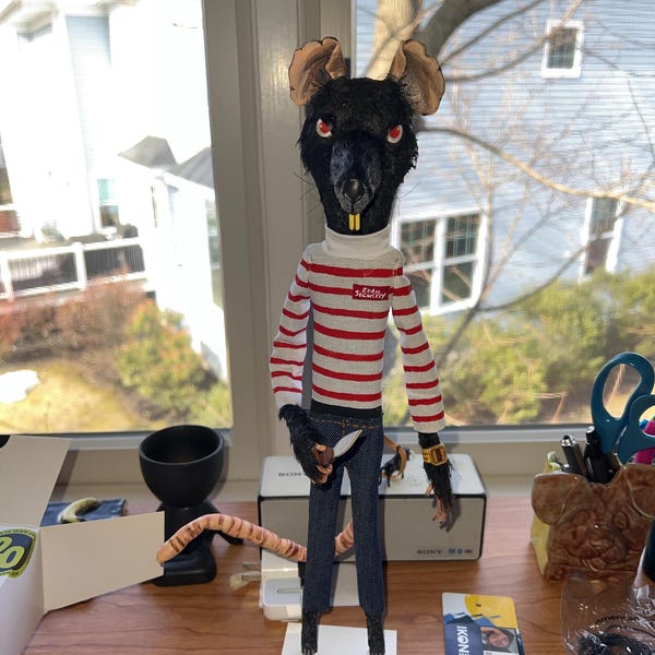 Rat- Art Dolls / Fantastic Mr. Fox / Original Art - Figurative Art ...