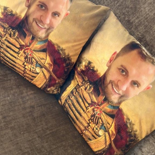 Custom Human Portrait, Royal Man Portrait, Father's Day Gift Dad Regal ...