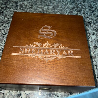 Personalized Wooden Gift Box With Lock & Key Engraved Wood - Etsy