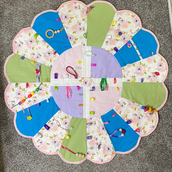 Quilted Play Mat Pattern - Tummy Time Baby Play Mat - Etsy