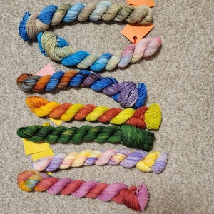 Winterberry Sock Setfull Skein 2 Mini Skeinsfingering/sock Weight75 Superwash Merino Wool/25 ...