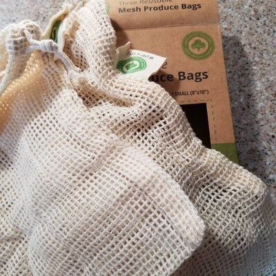 Reusable Onion Storage Bags Organic Cotton Mesh Onion Bags With ...