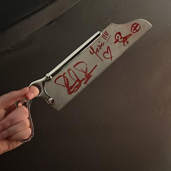 Stainless Steel Bone Saw Signed by Robin Atkin Downes Medic From Team ...