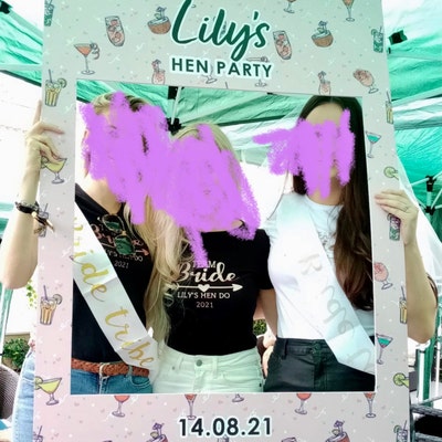 Customisable Hen Do Selfie Frame Cocktails Selfie Frame - Etsy UK