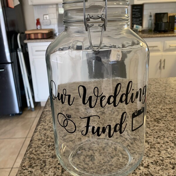 Our Wedding Fund Cut File for Savings Bank Custom Wedding Fund SVG PNG ...