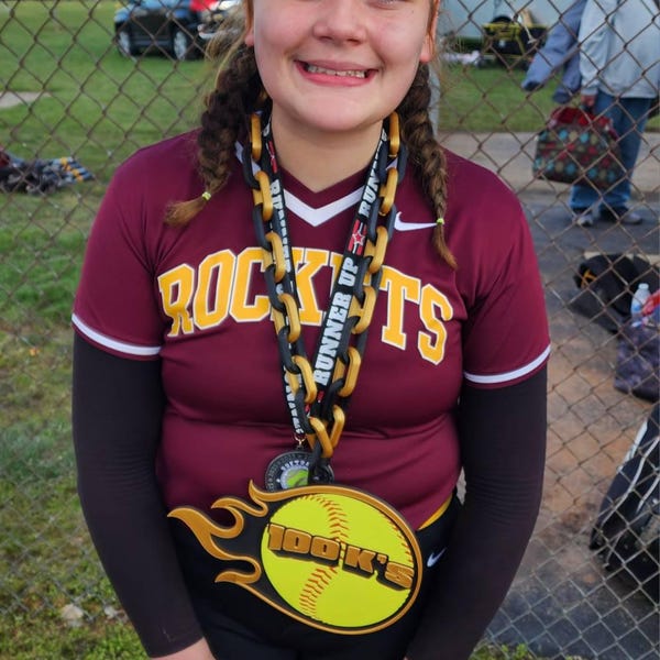 Custom Sports Spirit Chain Necklace: Personalized Team Hype Accessory ...