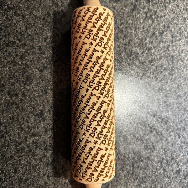 Personalized Rolling Pin, Laser Engraved Rolling Pin With Name ...