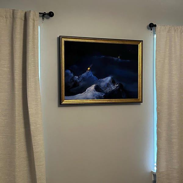 The Two Trees of Valinor, Telperion and Laurelin - Print | Original ...