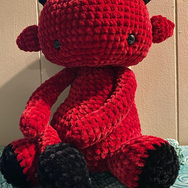 Amigurumi Devil Crochet Pattern. Lucifer, Fallen Angel. DIY Hell ...