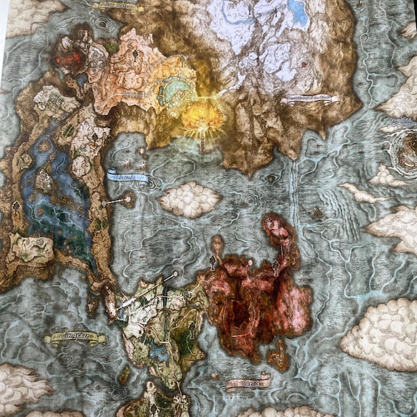 Empyrean Series World Map – Inspired by Fourth Wing & Iron Flame by ...