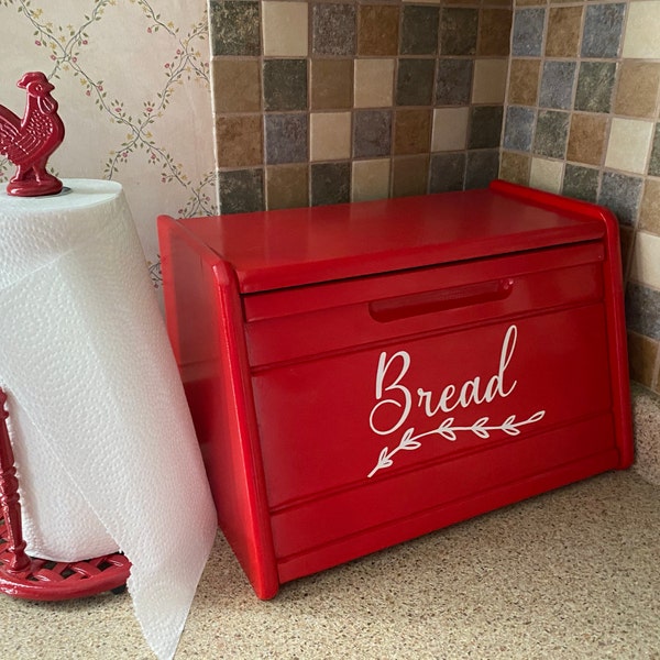 Bread Box Decal Bread Sticker Pantry Decal Bread Decal Wooden Bread Box ...