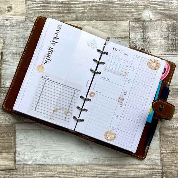 INBOX Planner Dashboard Printable Insert // A5 Half Letter A6 Personal ...