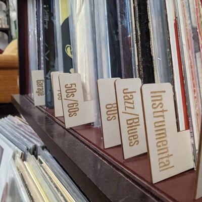 Eco Friendly, Genre Record Dividers, Record Dividers, Custom Genre ...