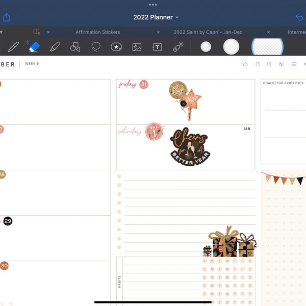 Homeschool Digital Planner in Pastels, Learning at Home Digital Planner ...