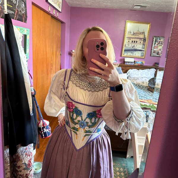 Florence Corset Dress, Made to Measure, Cottagecore, Renaissance Faire ...