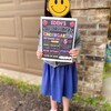 Editable Pink First Day of School Chalkboard Sign, Reusable First Day ...